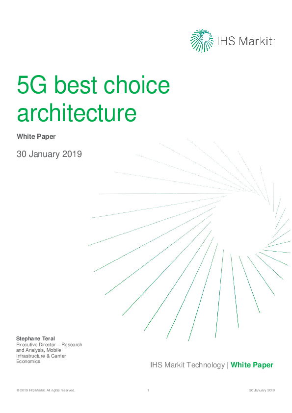 (PDF) 5G best choice architecture IHS Markit Technology | White Paper