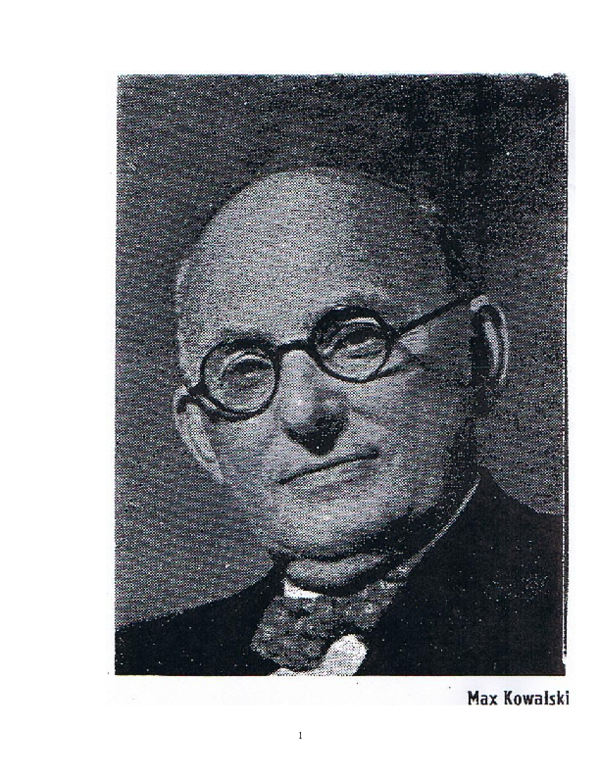 (DOC) Max Kowalski, His Music and Life