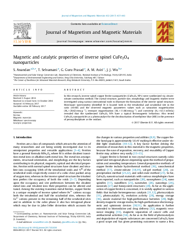 (PDF) Journal of Magnetism and Magnetic Materials 432 (2017) 437–