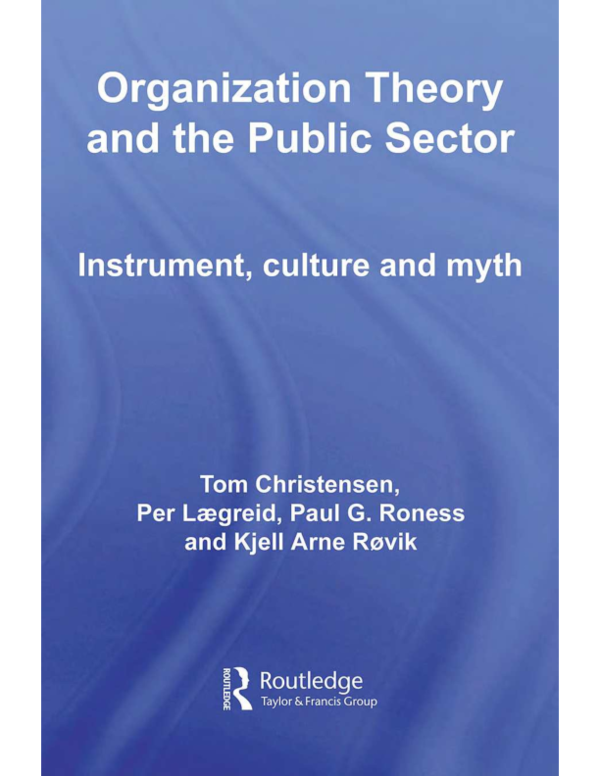 (PDF) Organization Theory and the Public Sector