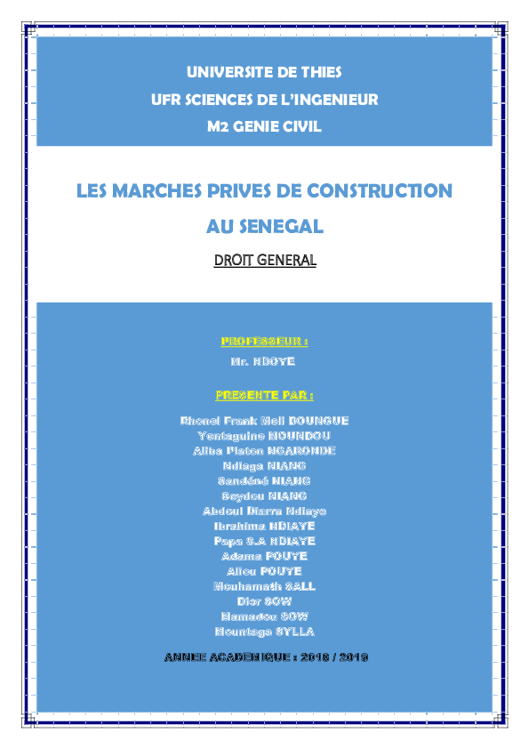 (PDF) PROFESSEUR : Mr. NDOYE PRESENTE PAR : Rhonel Frank Meli DOUNGUE ...