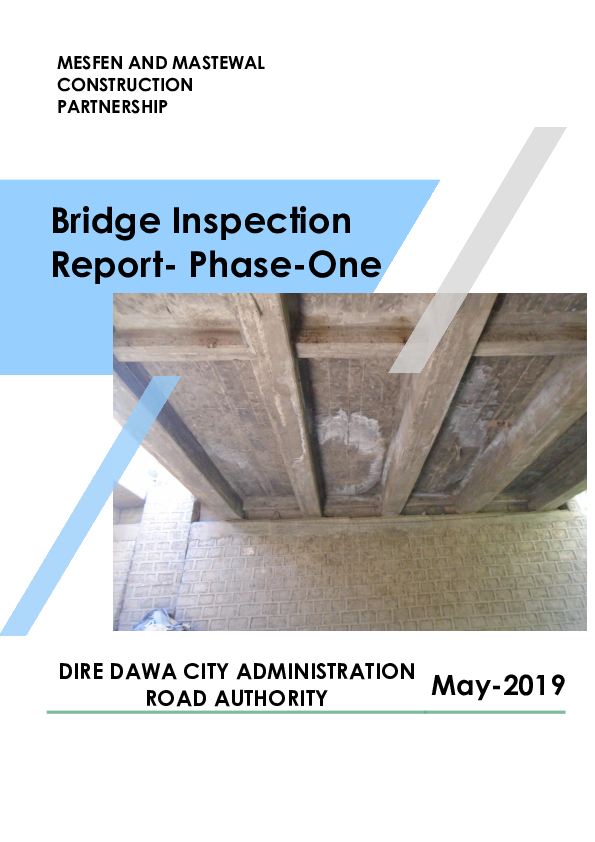 (PDF) Bridge Inspection Report-Phase-One MESFEN AND MASTEWAL ...