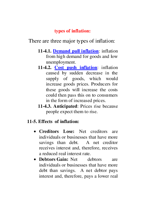 (PDF) Types of inflation