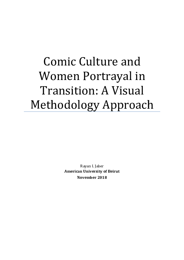 (DOC) Comic Culture and Women Portrayal in Transition: A Visual ...