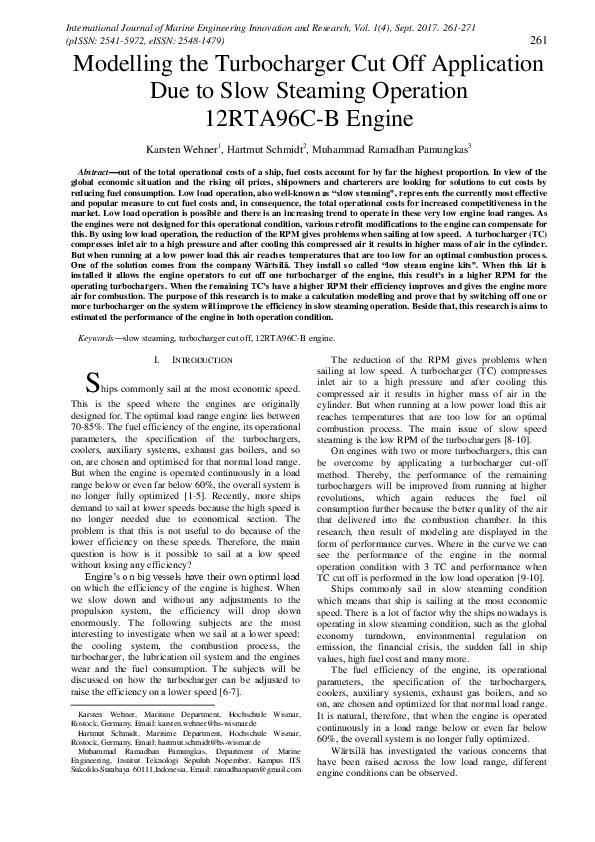(PDF) Modelling the Turbocharger Cut Off Application Due to Slow ...
