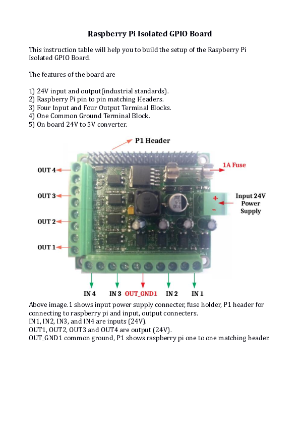 (PDF) Raspberry Pi Isolated GPIO Board