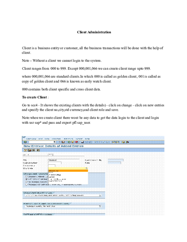 (PDF) Client administration