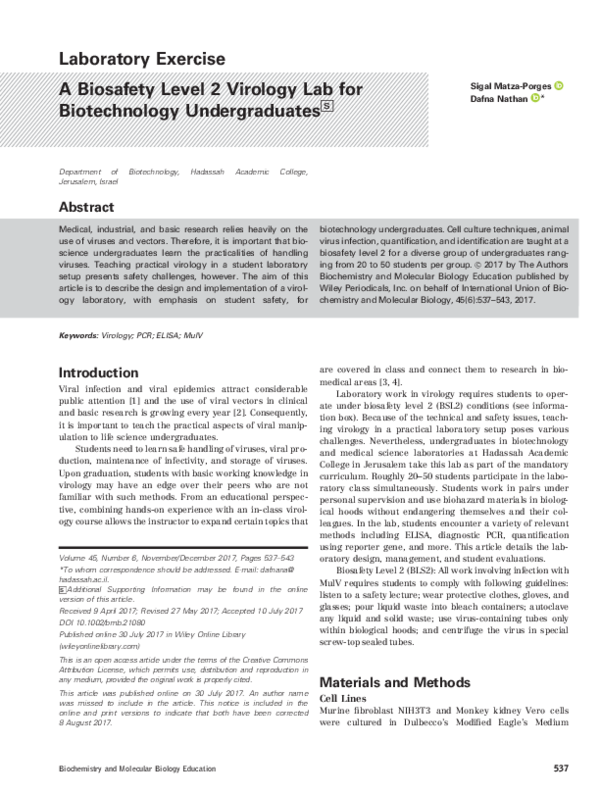 (PDF) Laboratory Exercise