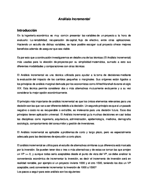 (PDF) Análisis Incremental