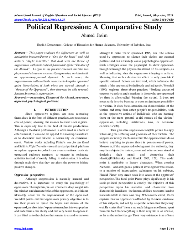 (PDF) Political Repression: A Comparative Study