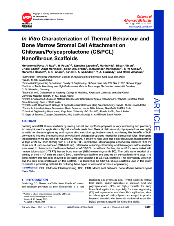 (PDF) Science of Advanced Materials In Vitro Characterization of Thermal Behaviour and Bone ...