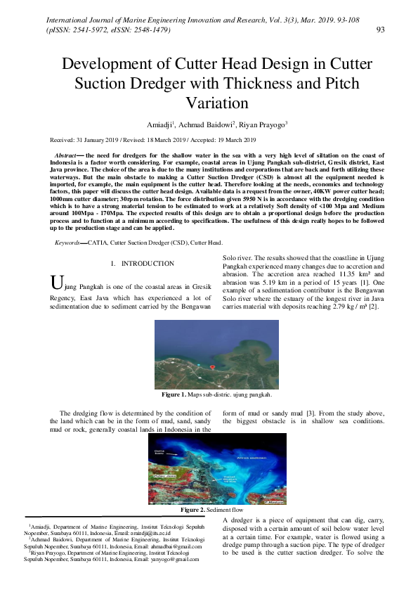 (PDF) Development of Cutter Head Design in Cutter Suction Dredger with ...