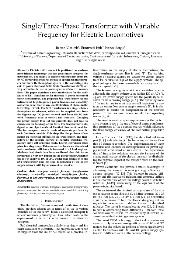 (PDF) Single/Three-Phase Transformer with Variable Frequency for ...