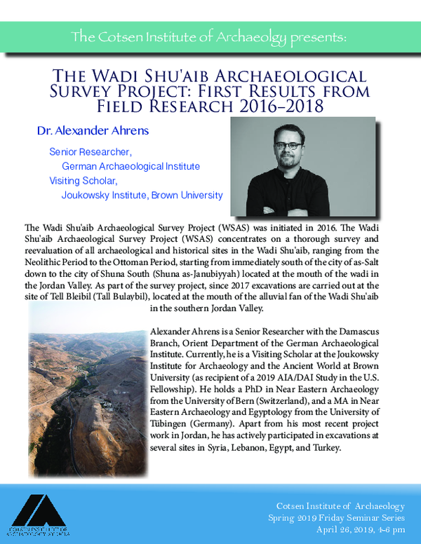 (PDF) The Wadi Shuʿaib Archaeological Survey Project: First Results ...