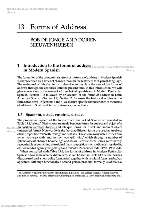 (PDF) Forms of address