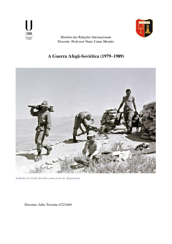 (PDF) História das Relações Internacionais Docente: Professor Nuno ...