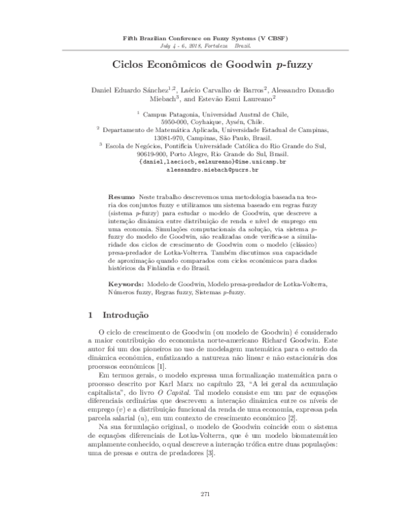 (PDF) Ciclos Econômicos de Goodwin p-fuzzy