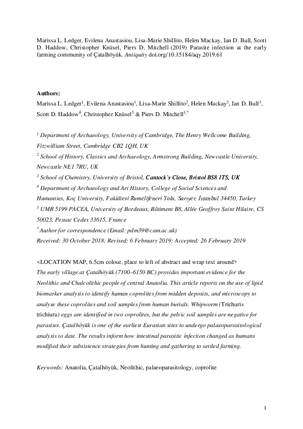 (DOC) Marissa L. Ledger, Evilena Anastasiou, Lisa-Marie Shillito, Helen ...