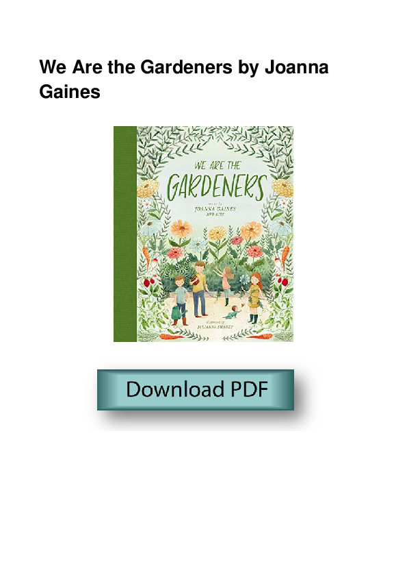(PDF) We Are The Gardeners by Joanna Gaines