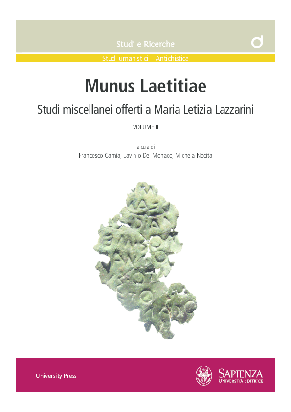 (PDF) La statua della nassia Nikandre: kore o dea?, in F. Camia, L. Del ...
