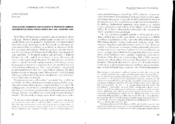 (PDF) Działalność polityczna Kazimierza Świtalskiego w pierwszym ...