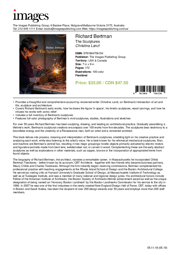 (PDF) Richard Bertman: The Sculptures Flyer