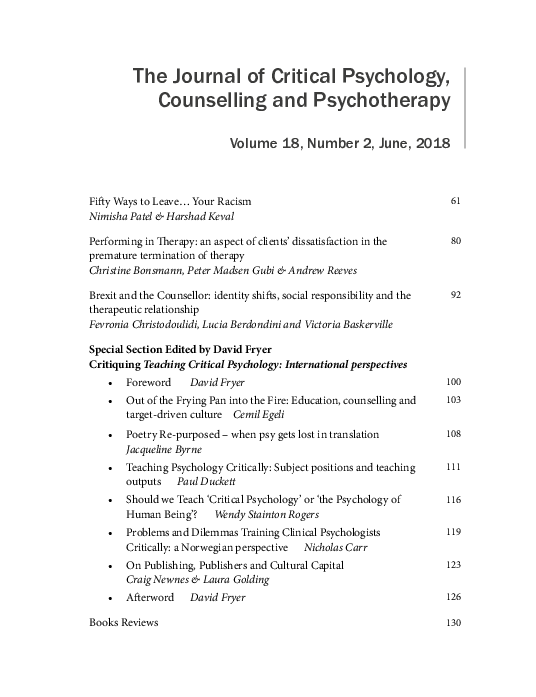 (PDF) Fifty ways to leave …… your racism