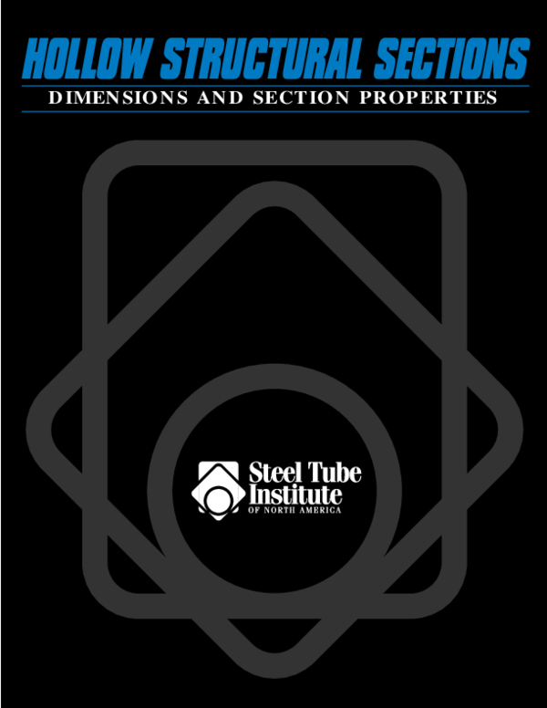 (PDF) HOLLOW STRUCTURAL SECTIONS DIMENSIONS AND SECTION PROPERTIES