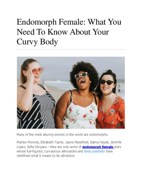(PDF) Endomorph Female | Endomorph Female - Academia.edu