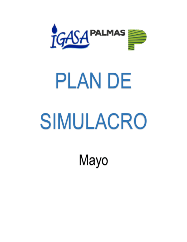 (DOC) PLAN DE SIMULACRO
