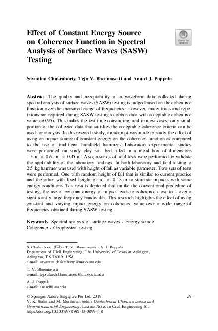 (PDF) Effect of Constant Energy Source on Coherence Function in ...