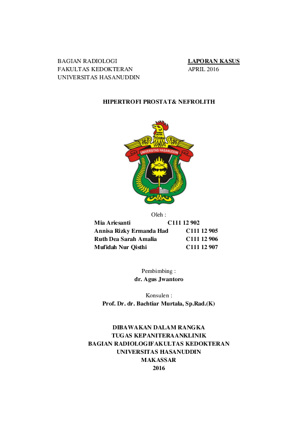 (DOC) Case Report Radiology Benign Prostate Hypertrophy