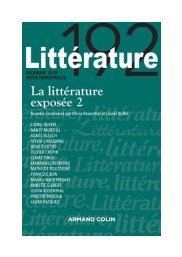 (PDF) « Formes littéraires à l’essai. Sur l’agentivité collective des ...
