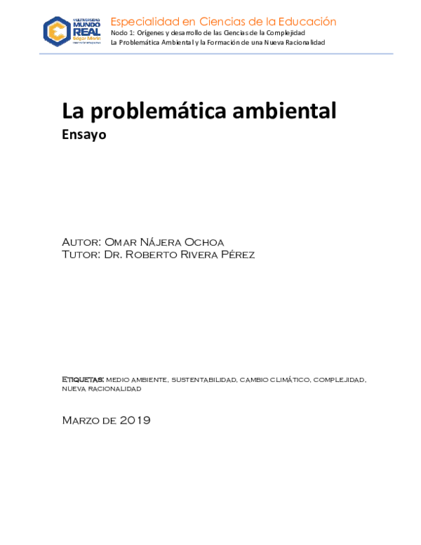 (PDF) La problematica ambiental