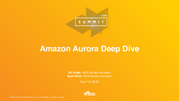(PDF) Amazon Aurora Deep Dive (PDF) Amazon Aurora Deep Dive
