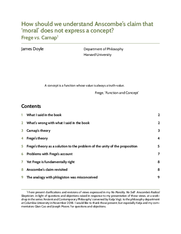 (PDF) How should we understand Anscombe's claim that 'moral' does not ...