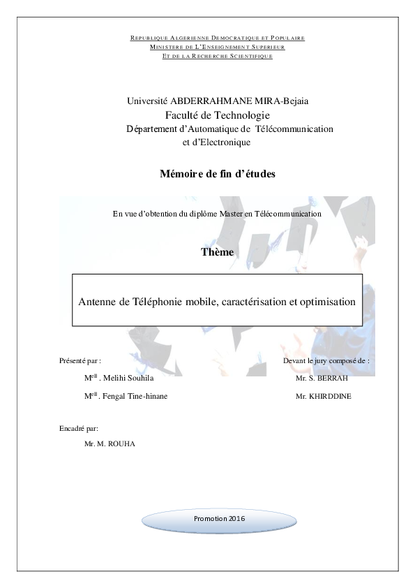 (PDF) Mémoire de fin d'études