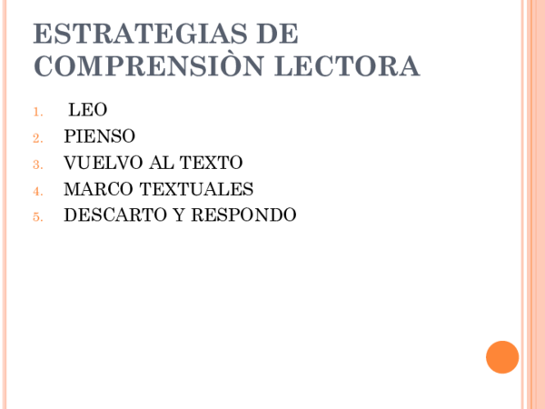 (PPT) ESTRATEGIAS DE comprension lectora