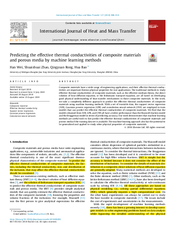 (PDF) Predicting the effective thermal conductivities of composite ...