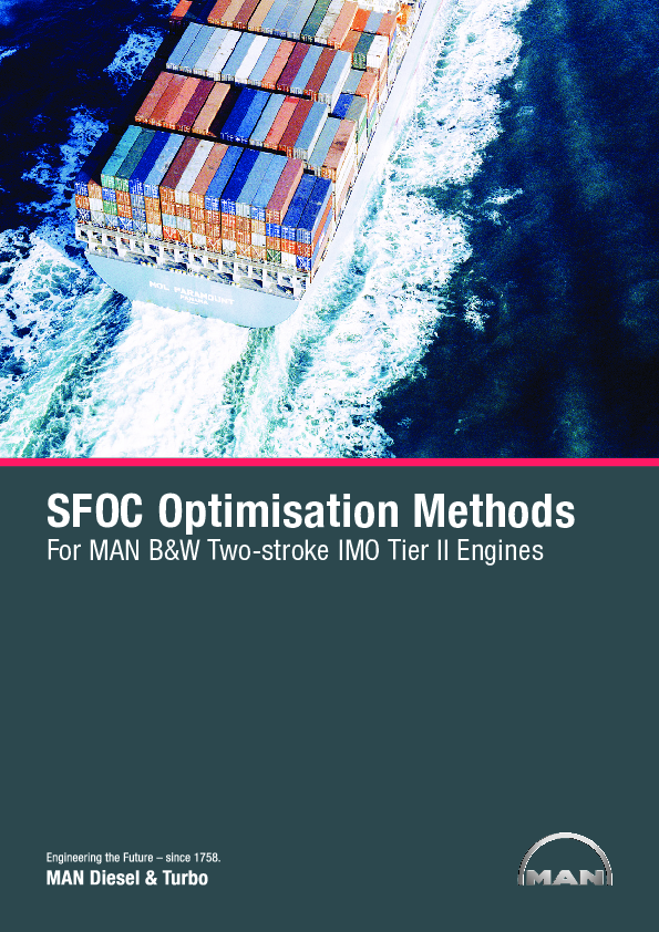 (PDF) SFOC Optimisation Methods For MAN B&W Two-stroke IMO Tier II Engines