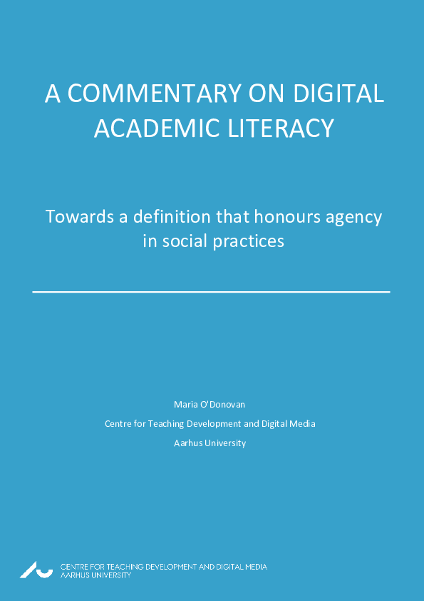(DOC) A COMMENTARY ON DIGITAL ACADEMIC LITERACY Towards a definition ...
