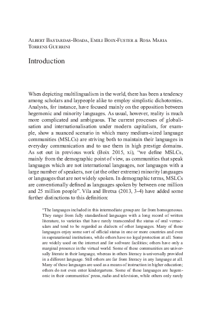 (PDF) Introduction (Family Multilingualism in Medium-Sized Language ...