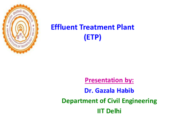 (PDF) Effluent Treatment Plant (ETP