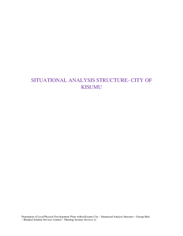 (DOC) Draft Situational Analysis Report Structure (1)