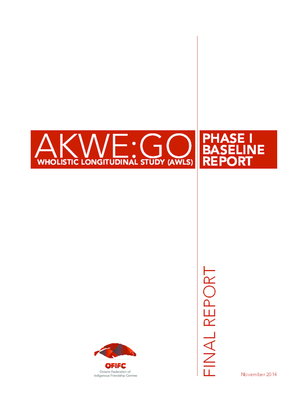(PDF) Akwe:go Wholistic Longitudinal Study (AWLS) Phase I Baseline ...