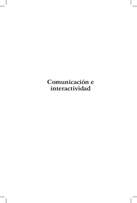 (PDF) Comunicación e interactividad (Coord.)