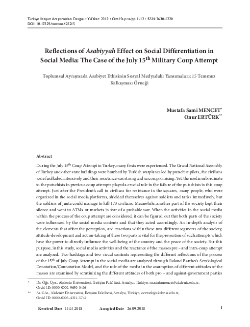 (PDF) Reflections of Asabiyyah Effect on Social Differentiation in ...