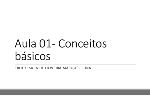 (PDF) Aula 01-Conceitos básicos