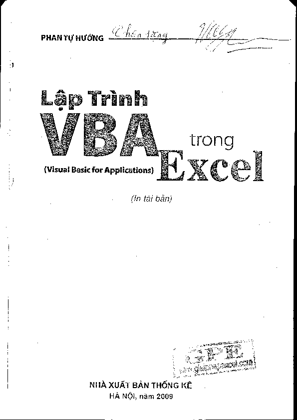 (PDF) Lập trình VBA trong Excel