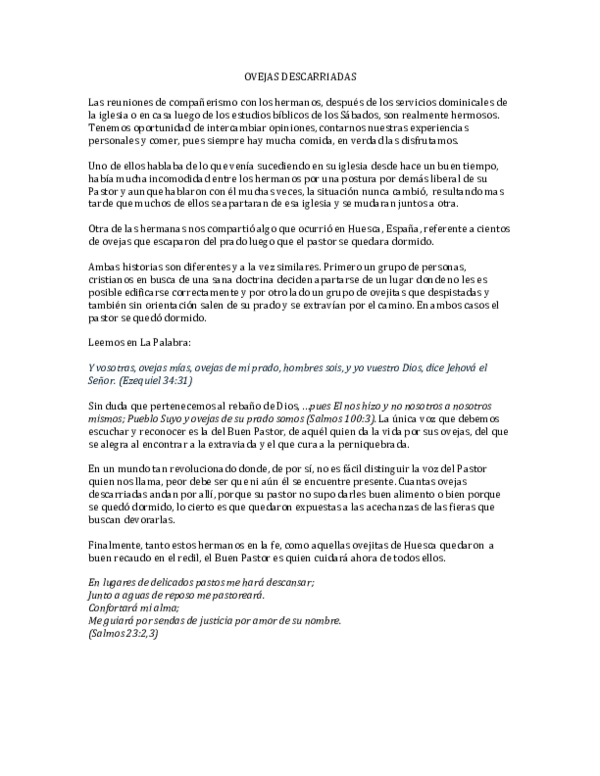 (DOC) OVEJAS DESCARRIADAS | Solrac Perez - Academia.edu